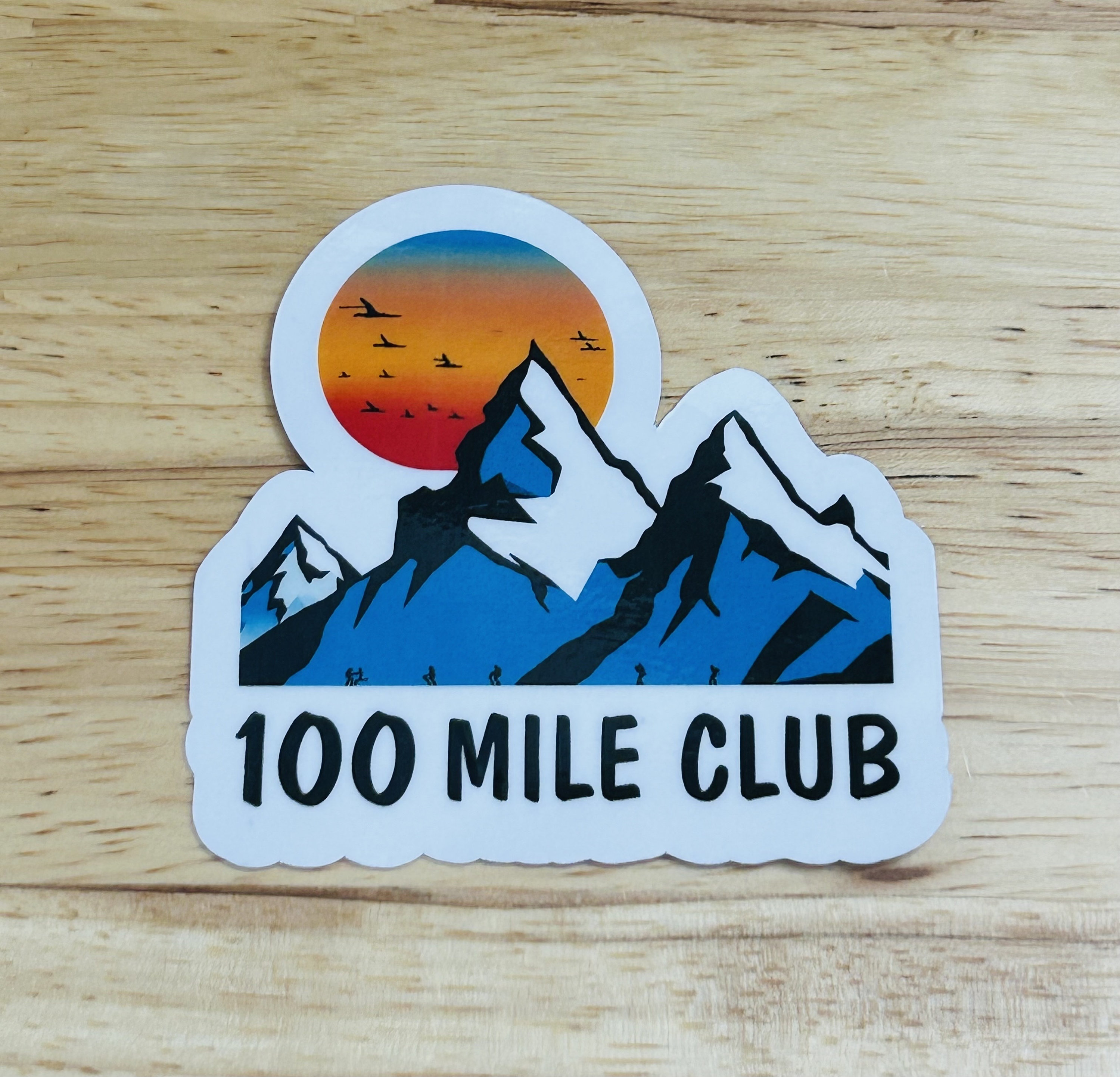 100 Mile Club Sticker, Waterproof Sticker, Trail Running Sticker, Ultra ...