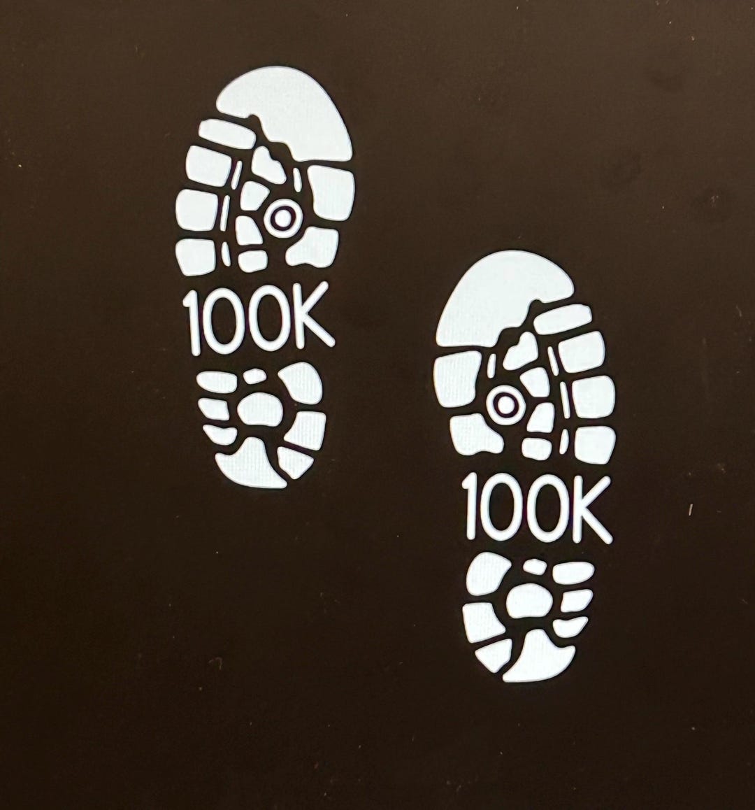 Runner Shoe Print Decal, Ultra Runner Decal, 100k Runner Decal, Gifts ...