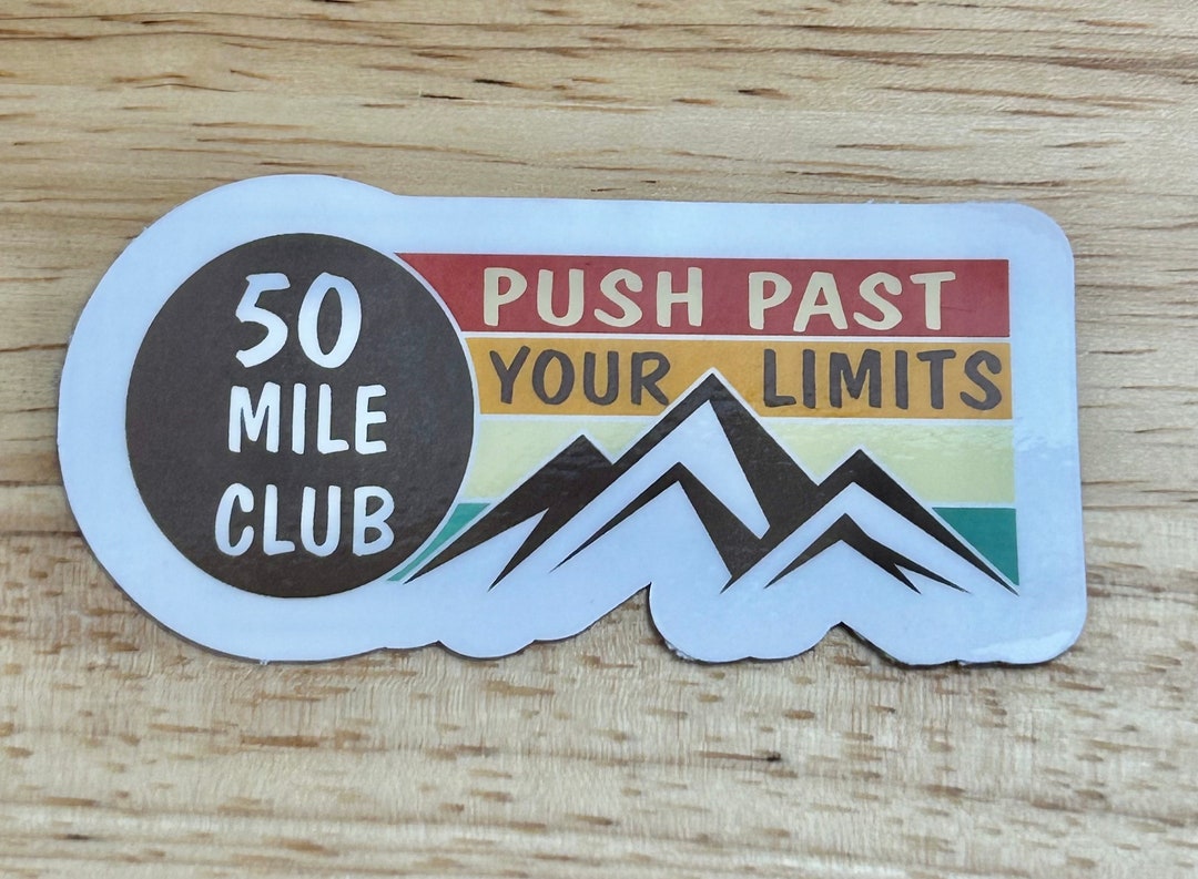 50 Mile Club Sticker, Waterproof Sticker, Trail Running Sticker, Ultra ...