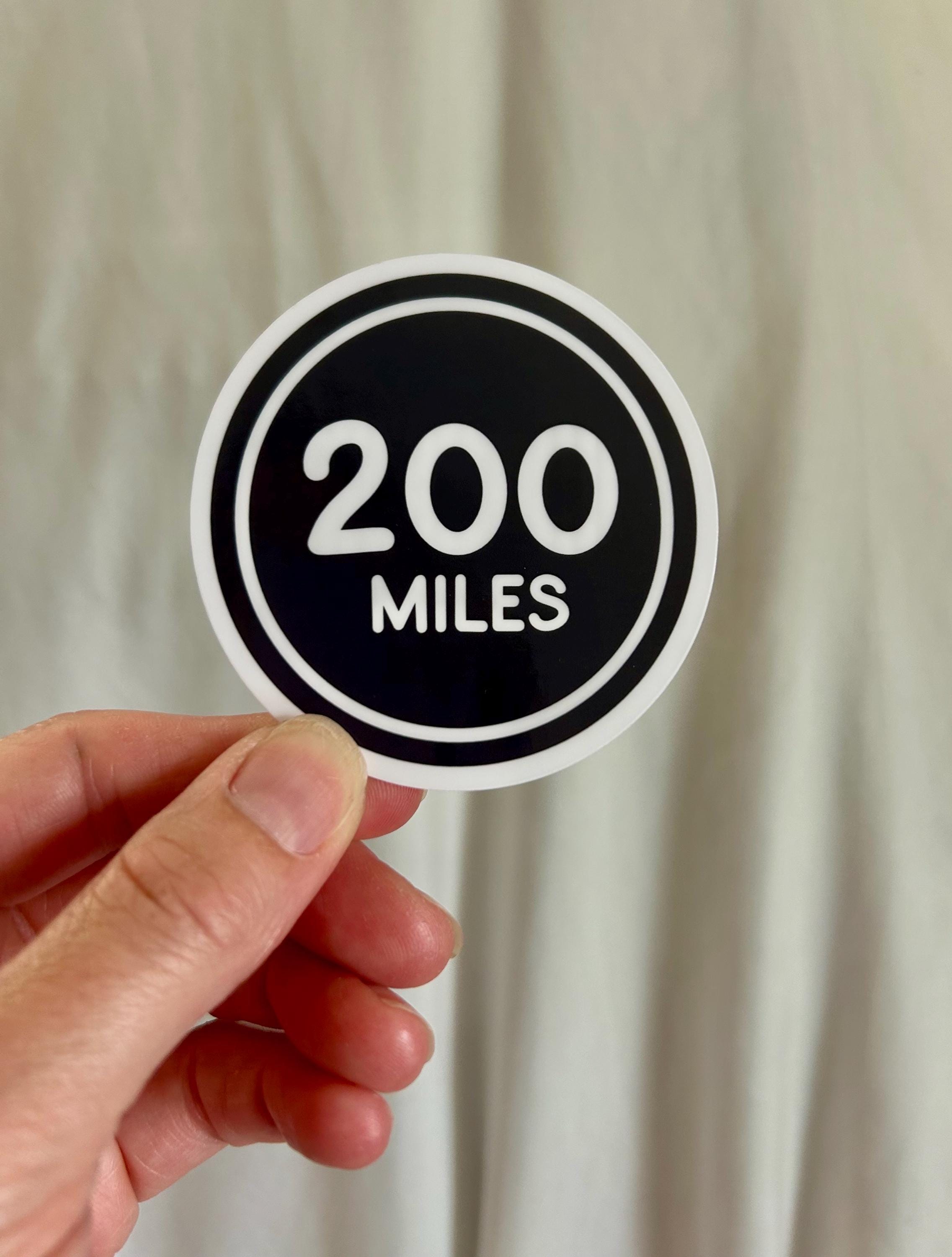 200 Mile Club Sticker, Waterproof Sticker, Trail Running Sticker, Ultra ...