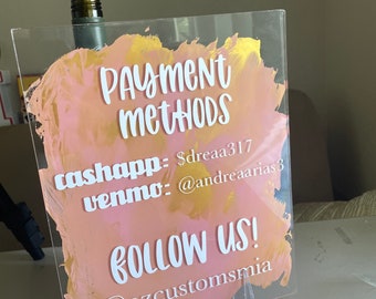 Payment Method Sign - Etsy