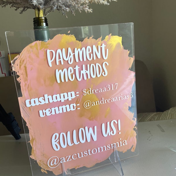 Payment Method Sign - Etsy