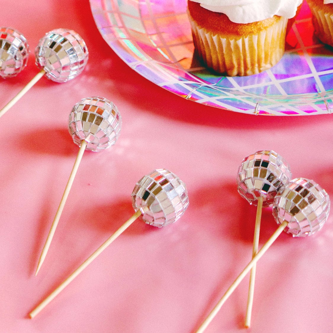 The Disco Ball Stirrer Set - Cake Topper - Disco Party - Mirrorball ...