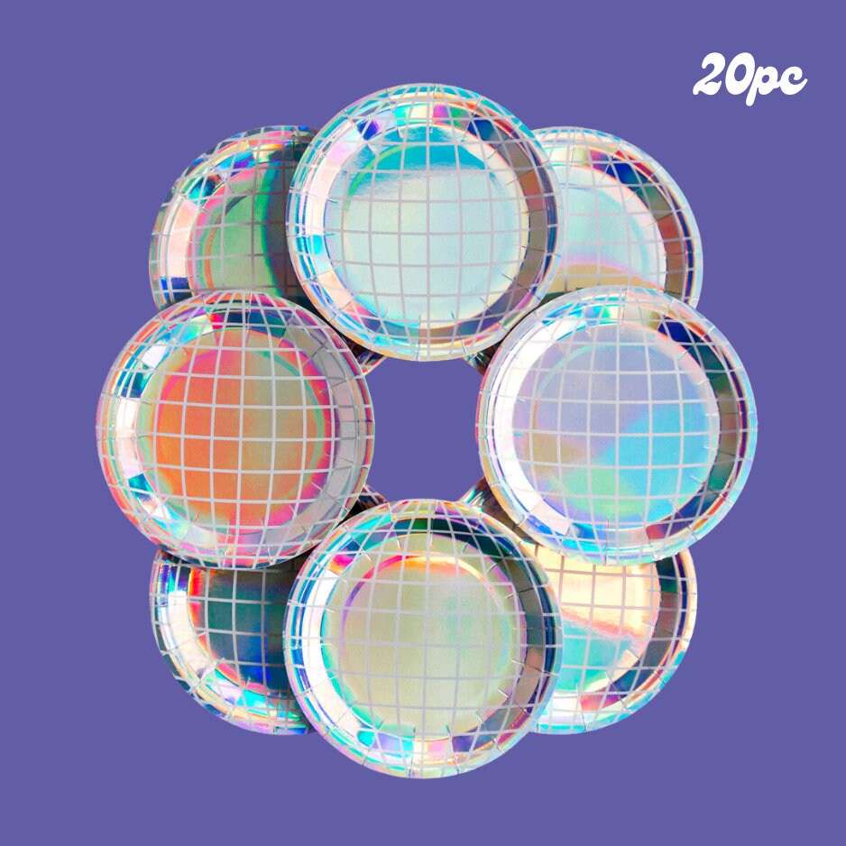 The Disco Ball Paper Plates 20 Pc Bachelorette Party Decorations, Last ...