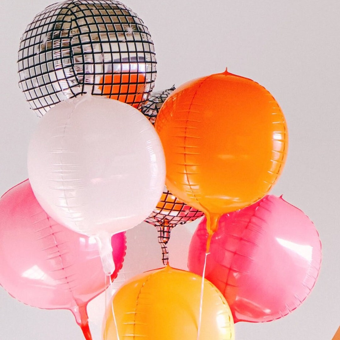 The Disco Balloon Set - 12 Disco Themed Party Balloons - 22 Inch ...