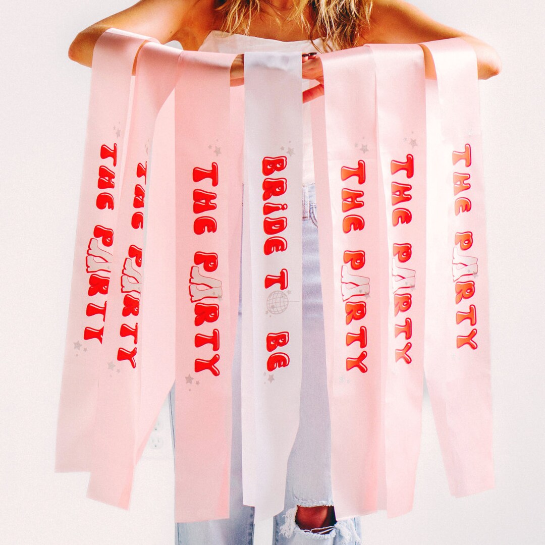 The Glitter Disco Sash Pack - Build Your Own - Silky Party Sash - Disco ...