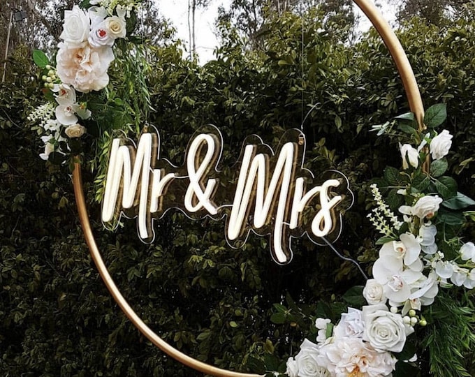 Custom Neon Sign Wedding Signs Wedding Neon Sign Neon Name | Etsy