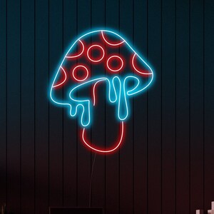 Mushroom Neon Sign Vegetable Led Sign, Neon Light Sign, Led Light Sign ...