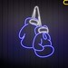 Boxing Gloves Neon Sign - Boxing Decor, Neon Sign Bedroom, Neon Signs ...