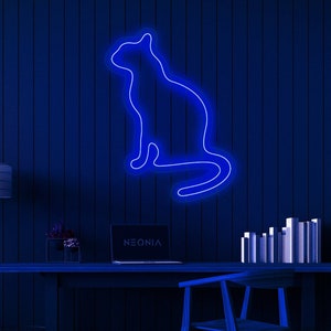 Cat Neon Sign - Cat Wall Decor, Neon Sign Bedroom, Neon Light - Etsy