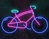 Bike Neon Sign Bike LED Neon Sign Wall Decor Wall Sign - Etsy