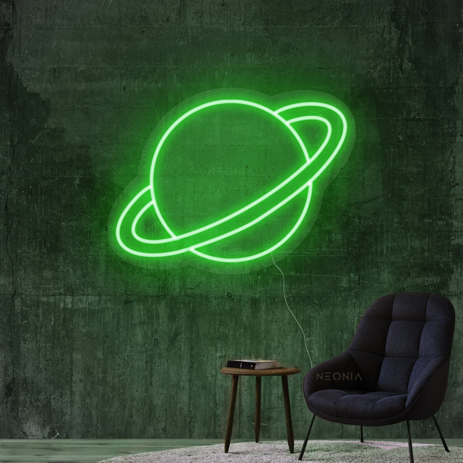 Saturn Planet Neon Sign Saturn Neon Sign Wall Decor Wall - Etsy