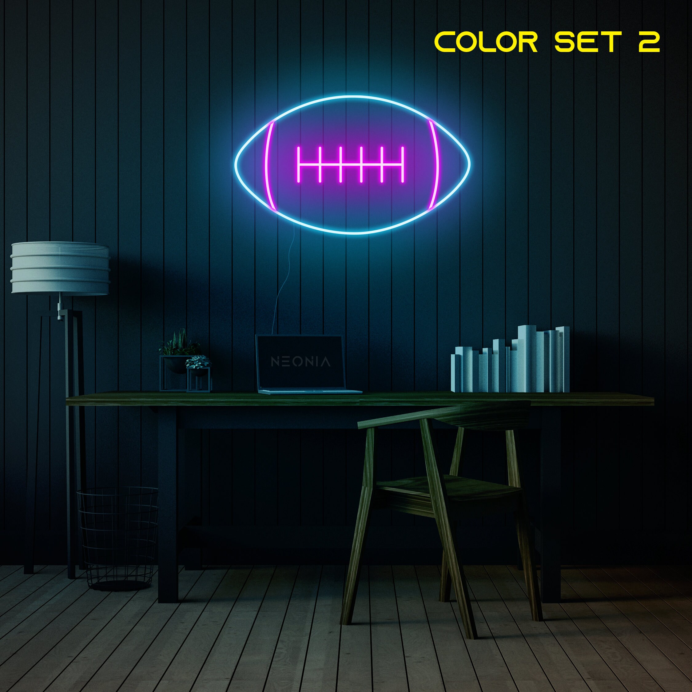 American Football Ball Neon Sign American Football Led Sign | Etsy