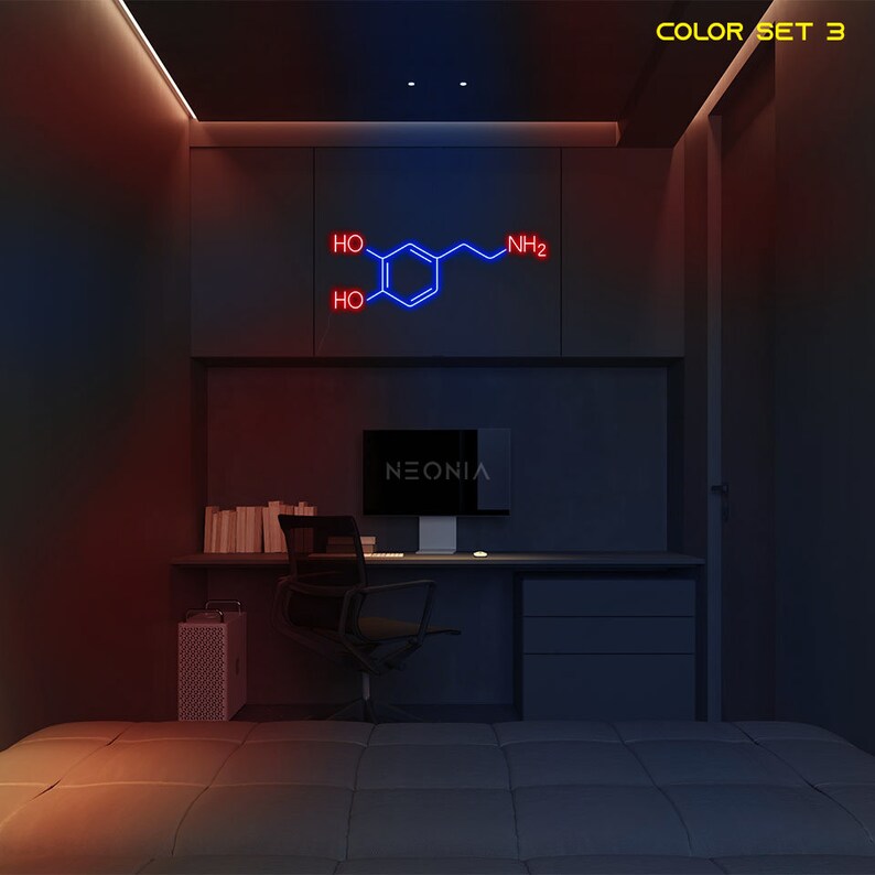 Dopamine Molecule Neon Sign Molecule LED Sign Neon Sign | Etsy