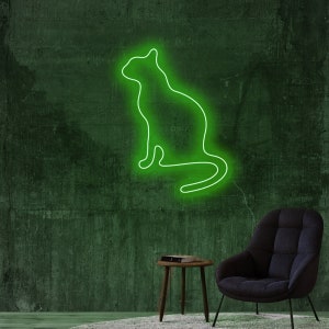Cat Neon Sign - Cat Wall Decor, Neon Sign Bedroom, Neon Light - Etsy