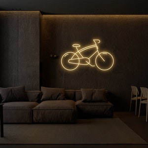 Bike Neon Sign - Bike LED Neon Sign , Wall Decor, Wall Sign, Neon Signs ...