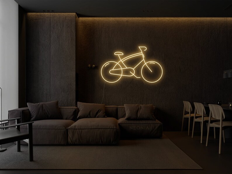 Bike Neon Sign Bike LED Neon Sign Wall Decor Wall Sign - Etsy