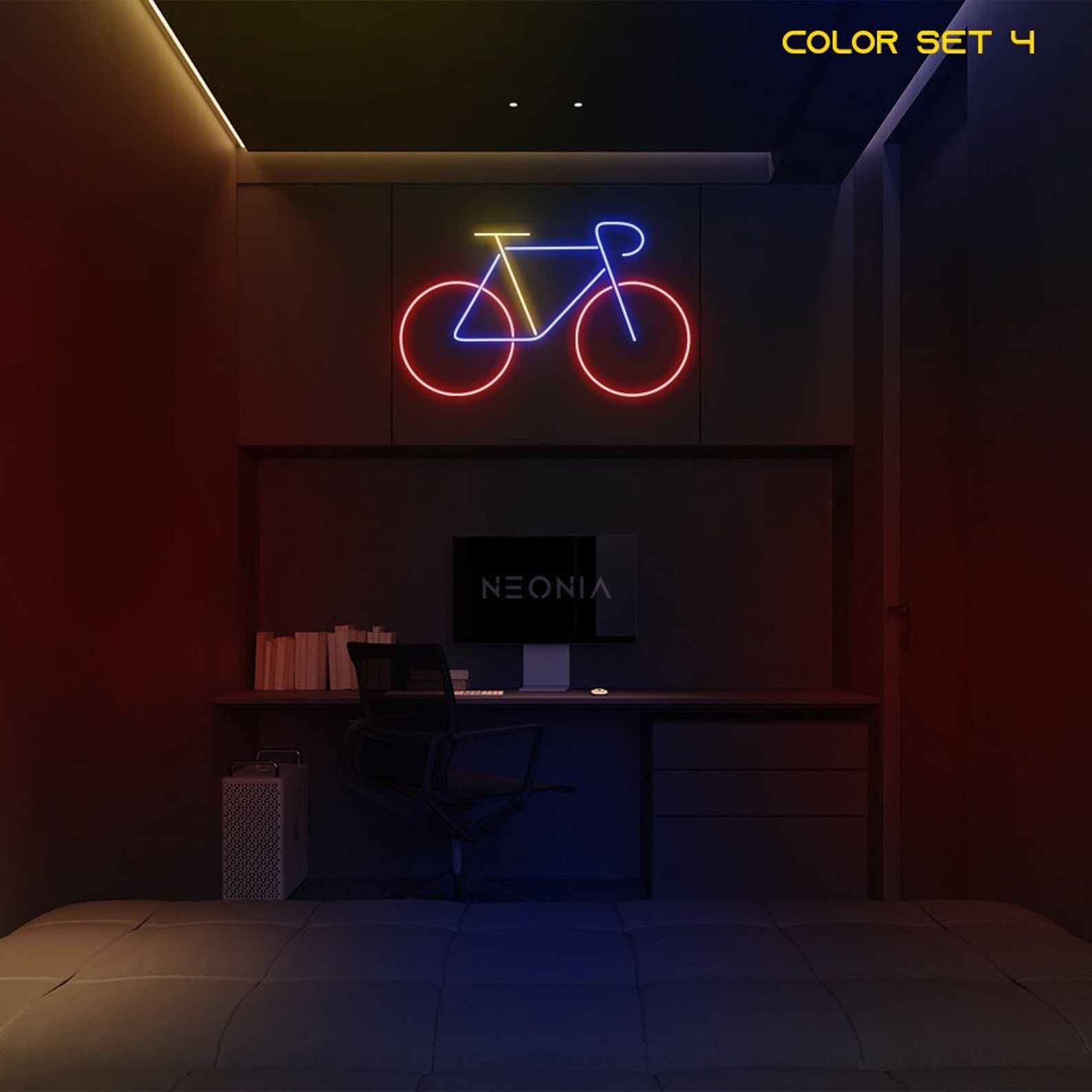 Bike Neon Sign LED Neon Sign Bike Wall Decor Wall Sign | Etsy