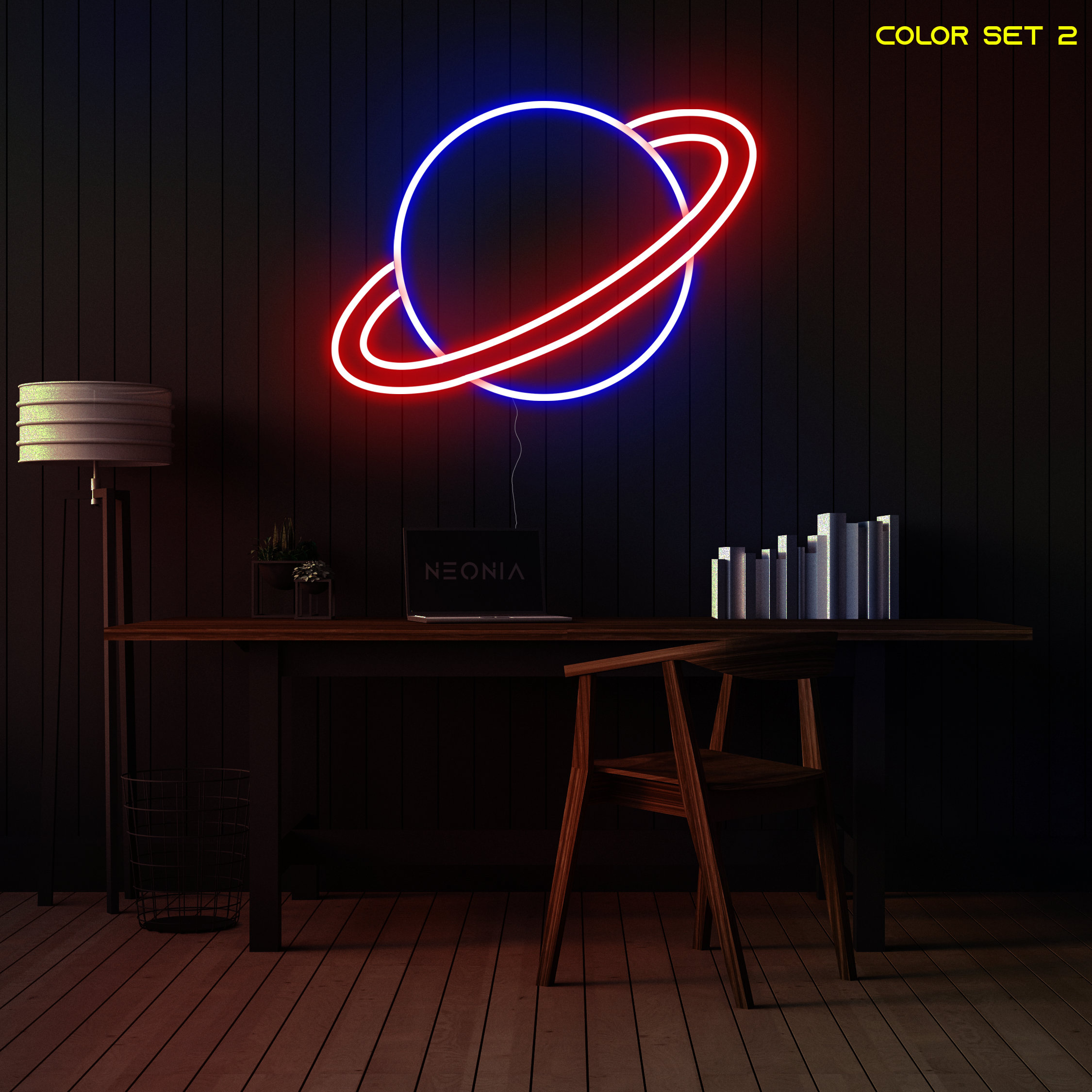 Saturn Planet Neon Sign Saturn Neon Sign Wall Decor Wall - Etsy Canada