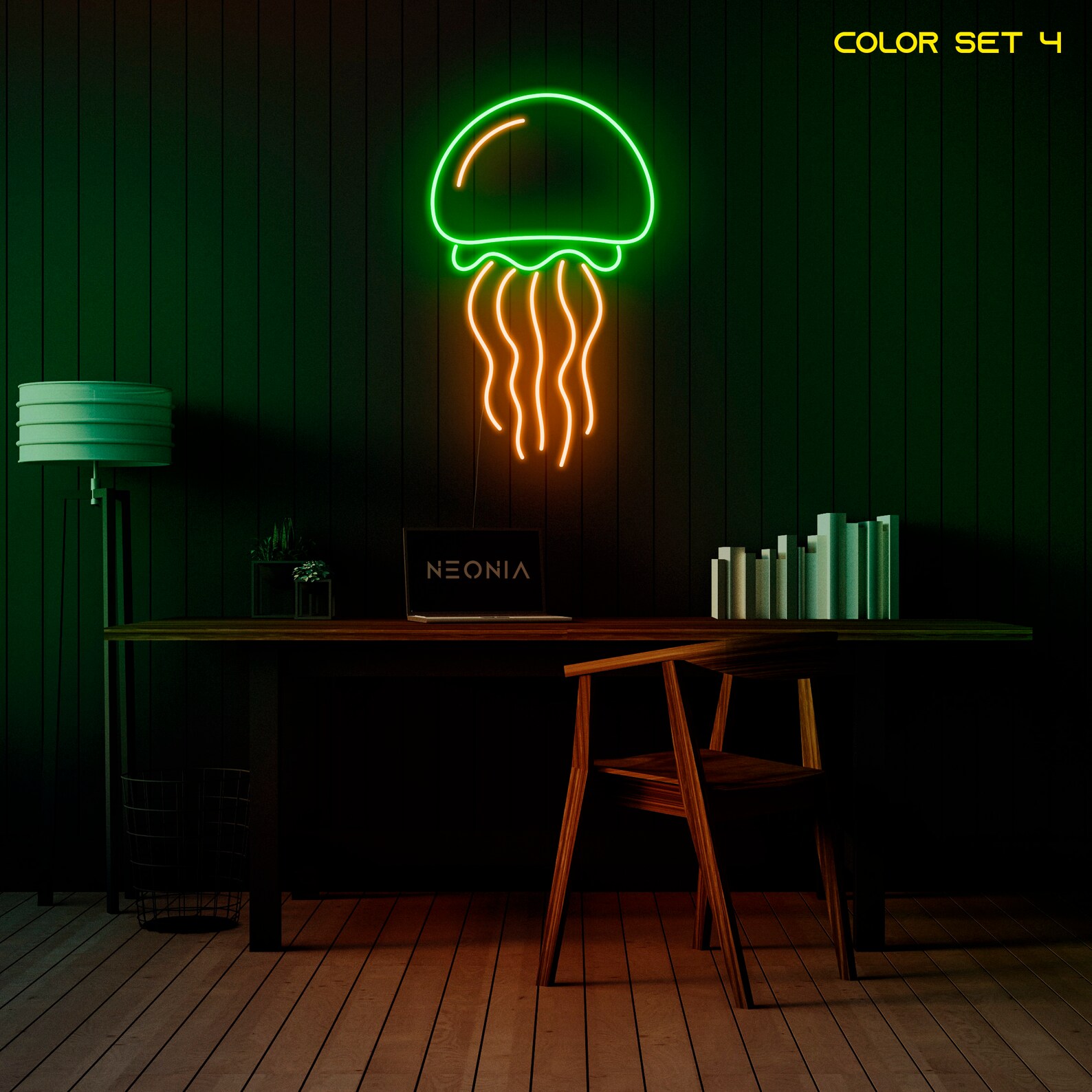 Jellyfish Neon Sign Jellyfish Led Sign Neon Wall Sign Neon - Etsy