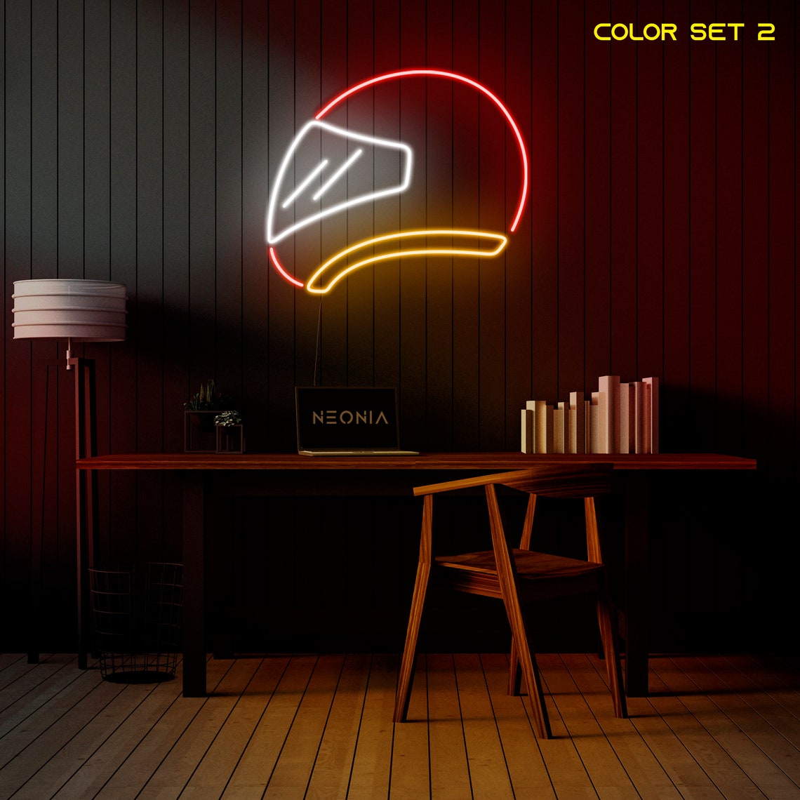 Bike Helmet Neon Sign Bike Helmet Led Sign Neon Sign | Etsy