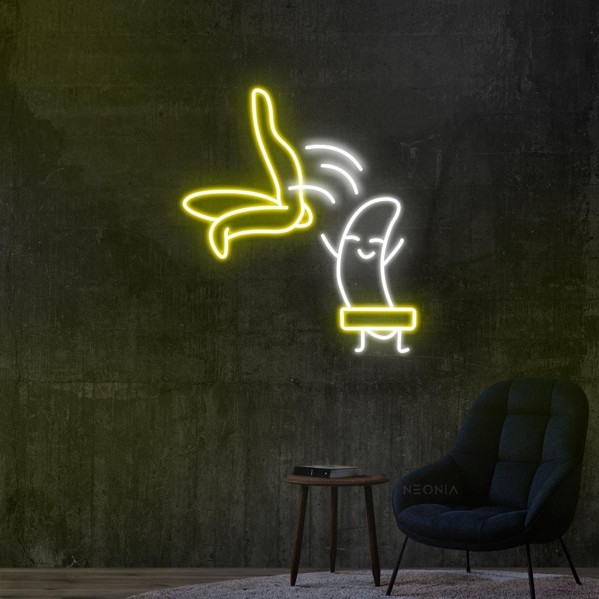Fun Banana LED Neon Sign: Quirky Tropical Wall Art - Etsy