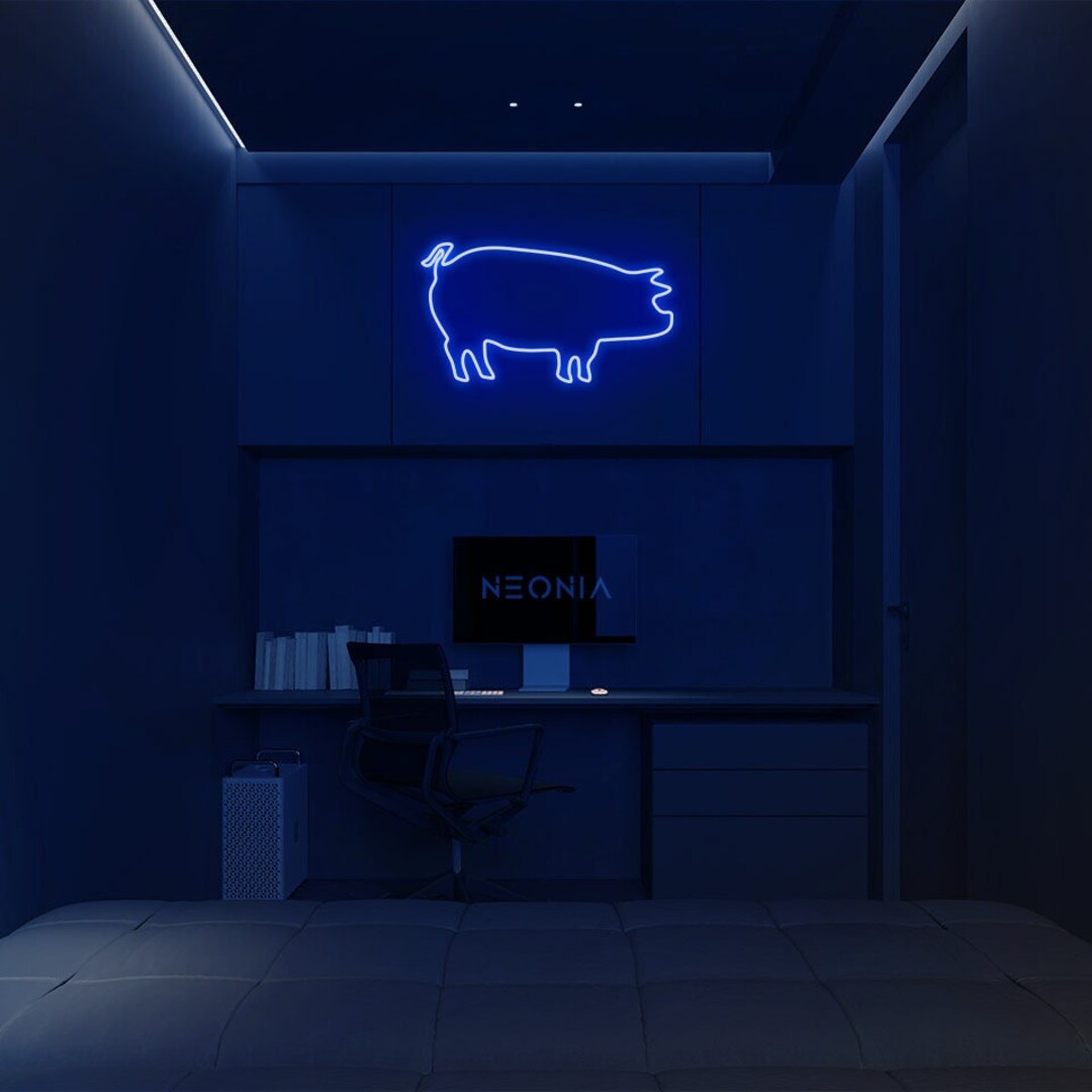 BBQ Pork Neon Sign - Steak Led Sign, Neon Sign Restaurant, Neon Light ...
