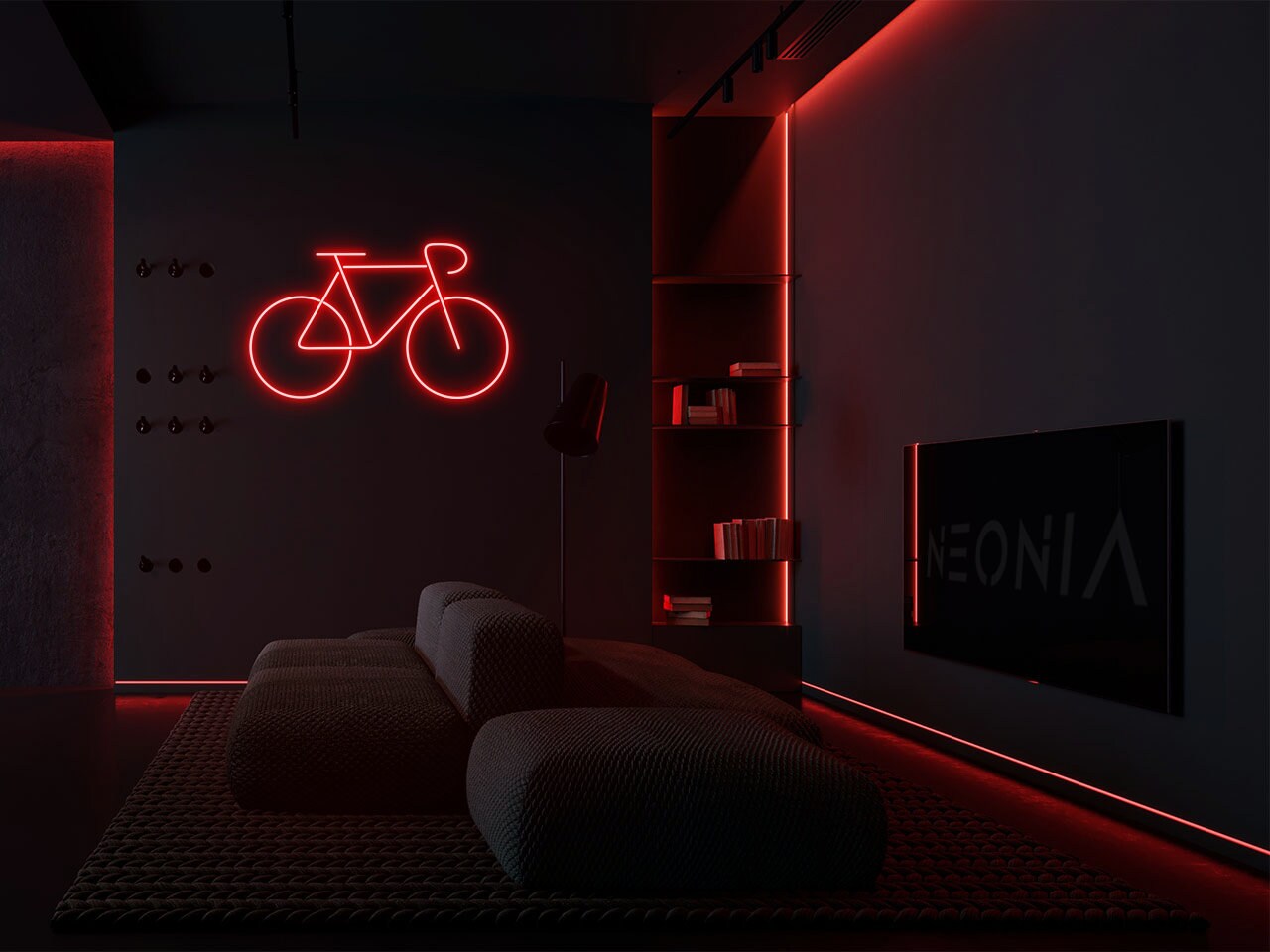 Bike Neon Sign LED Neon Sign Bike Wall Decor Wall Sign | Etsy