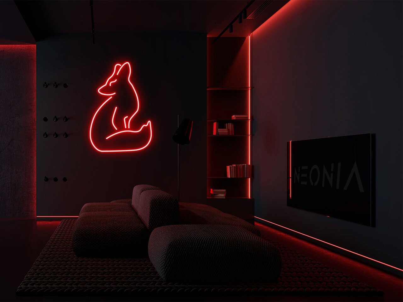 Fox Neon Sign Fox Led Sign Neon Sign Bedroom Neon Light | Etsy