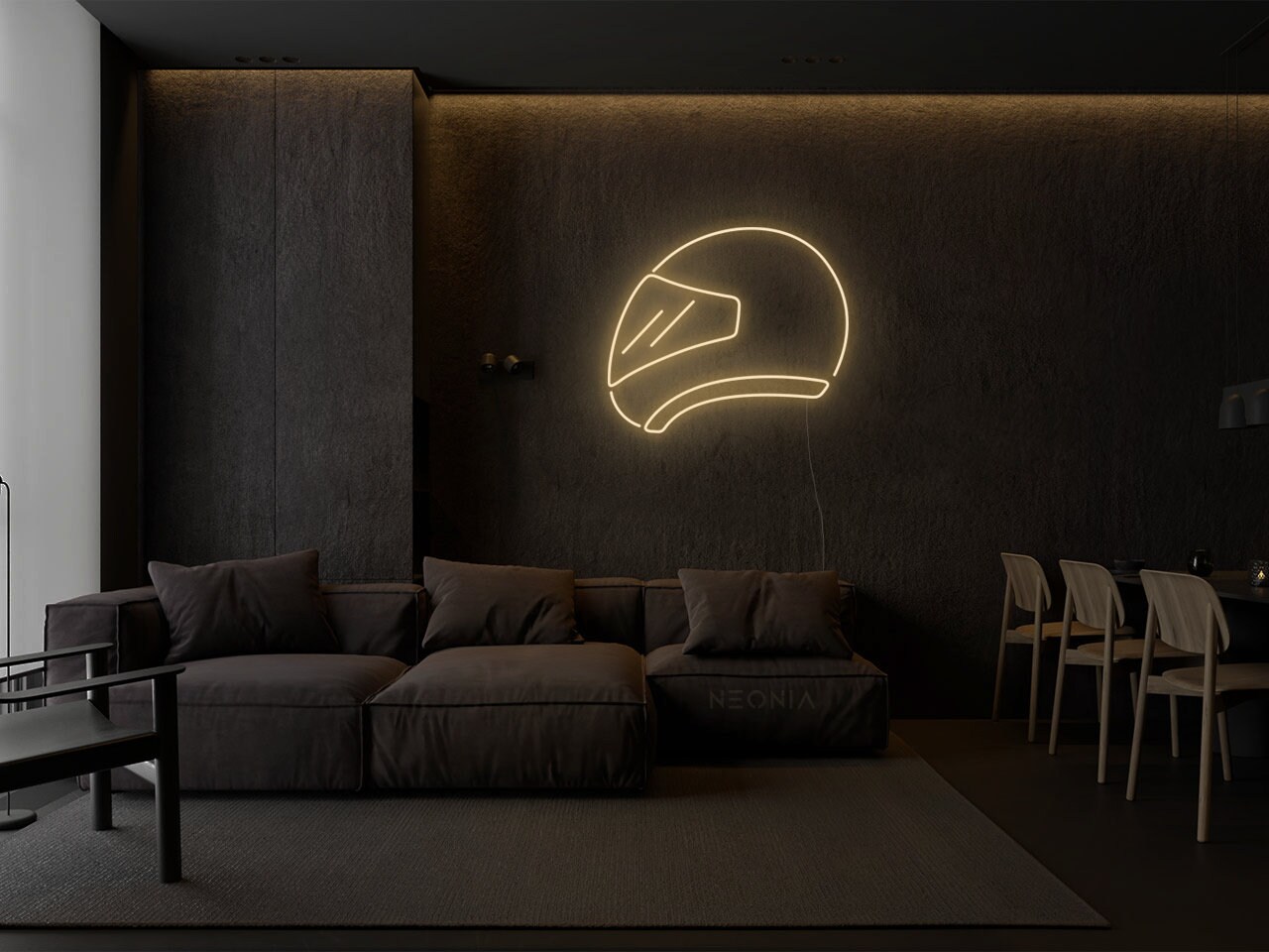 Bike Helmet Neon Sign Bike Helmet Led Sign Neon Sign | Etsy