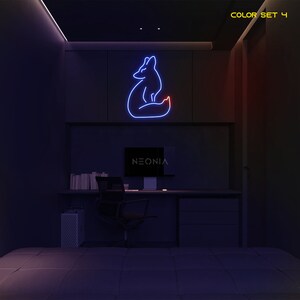 Fox Neon Sign - Fox Led Sign, Neon Sign Bedroom, Neon Light - Etsy