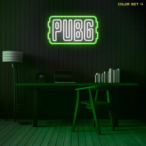 Pubg LED Neon Sign - Gamer Room Decor, Gaming Neon Light, Video Game ...
