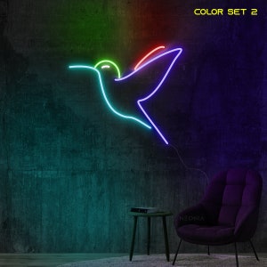 Bird Neon Sign - LED Neon Sign Bird, Wall Decor, Wall Sign, Neon Signs ...