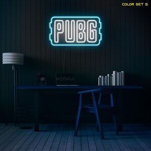 Pubg LED Neon Sign - Gamer Room Decor, Gaming Neon Light, Video Game ...