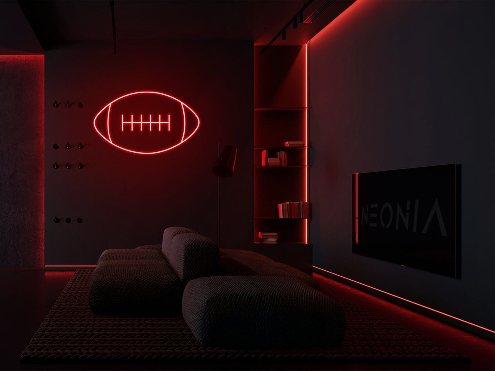 American Football Ball Neon Sign American Football Led Sign - Etsy