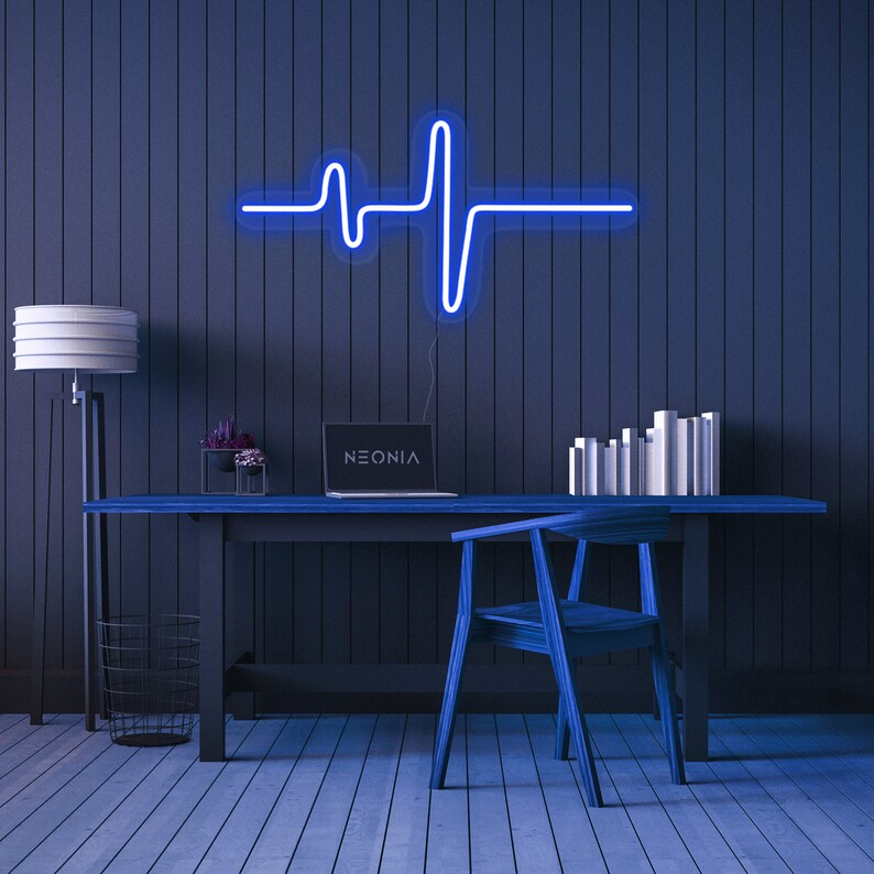 Neon Sign Pulse Neon Sign Custom Neon Sign Neon Sign - Etsy