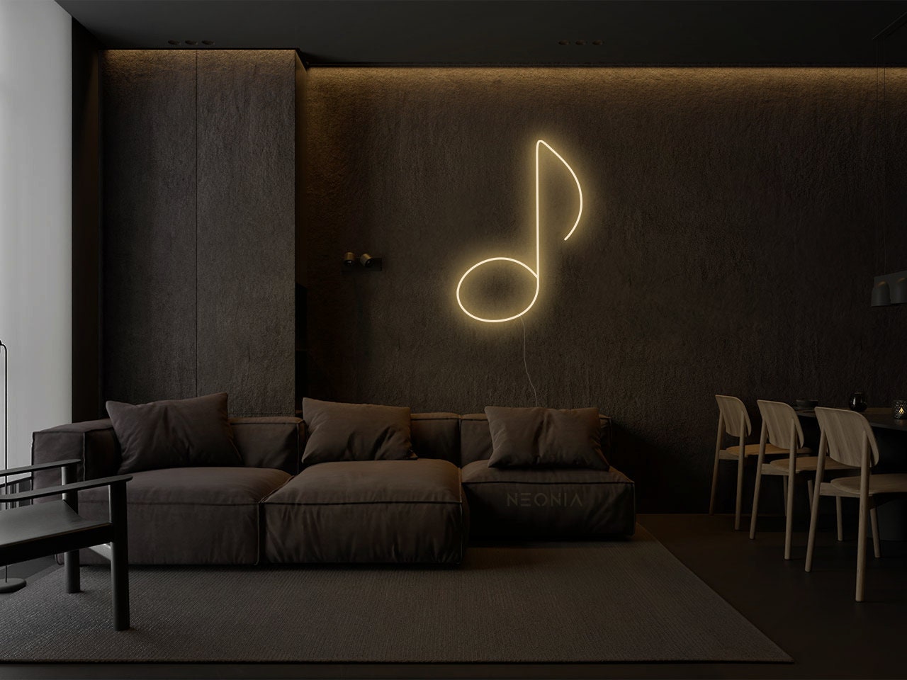 Music Note Neon Sign Neon Sign Bedroom Music Note Neon | Etsy