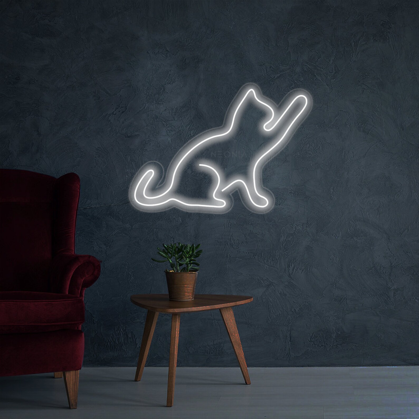 Cat Neon Sign Cat Wall Decor Neon Sign Bedroom Neon Light | Etsy