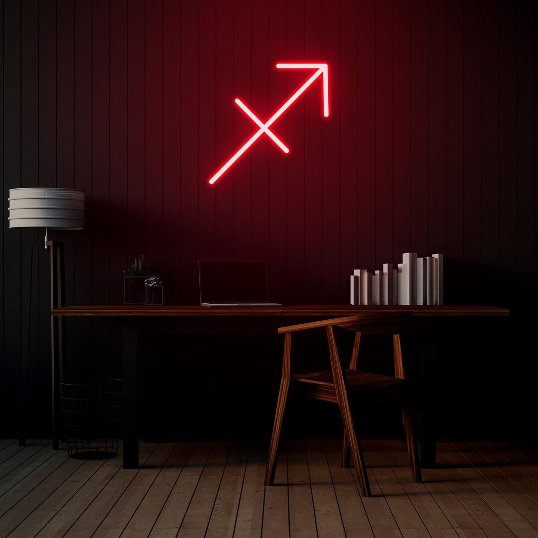 Sagittarius Zodiac LED Neon Sign - Astrology Wall Art, Custom Horoscope ...