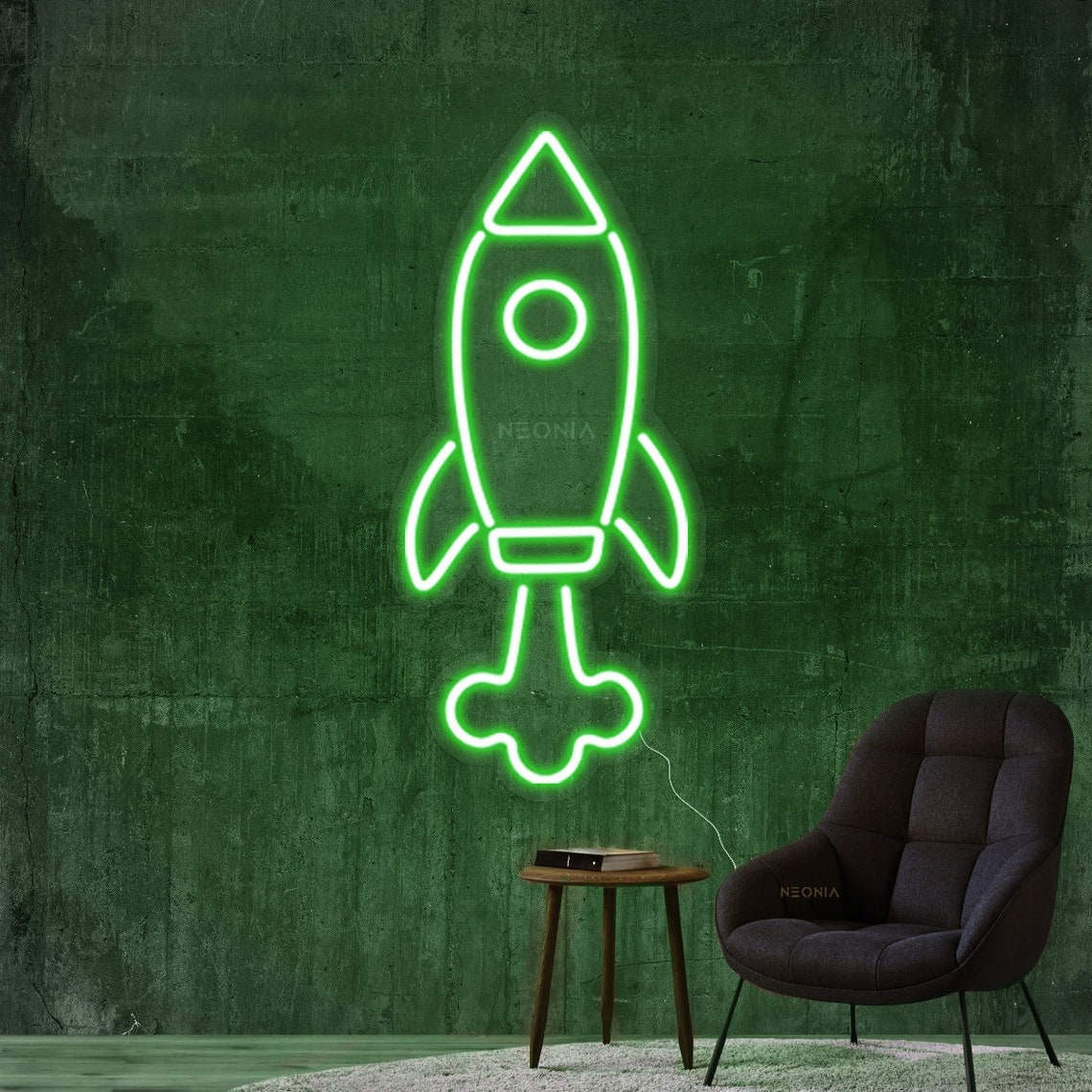 Rocket Neon Sign Bedroom Neon Sign LED Light Neon Light - Etsy