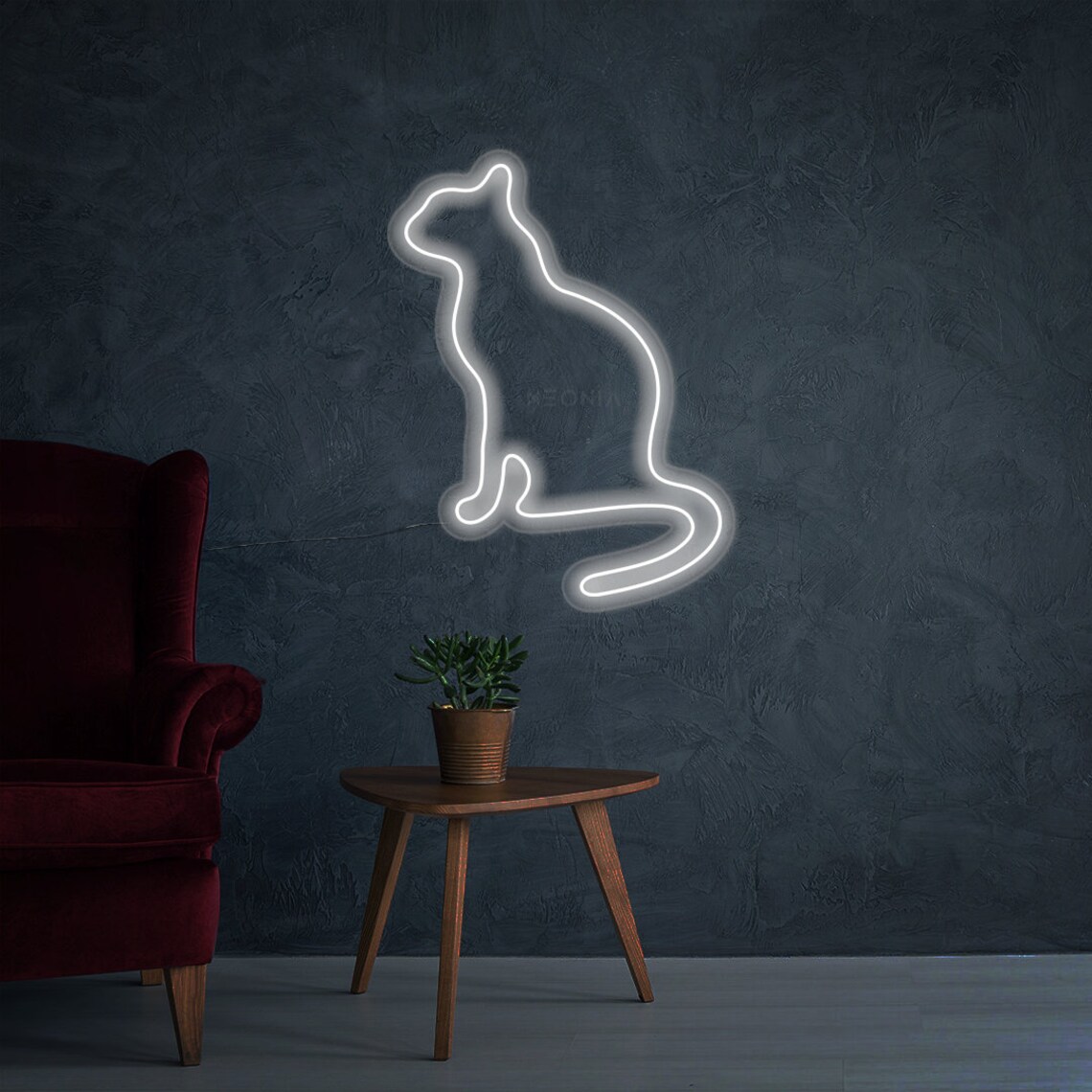 Cat Neon Sign Cat Wall Decor Neon Sign Bedroom Neon Light | Etsy