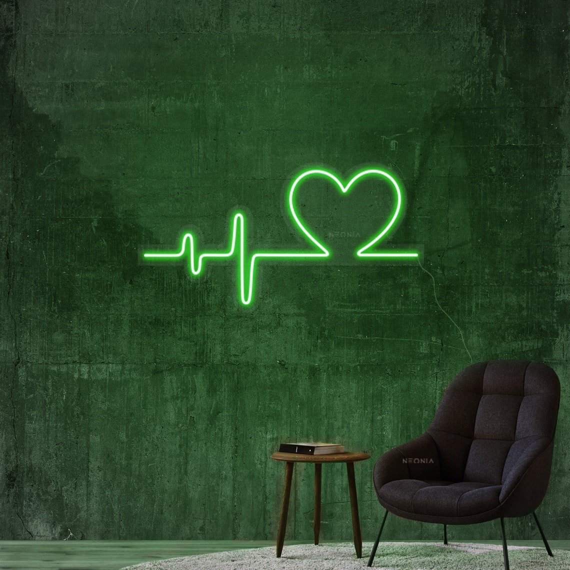 Neon Sign Pulse and Heart Neon Sign Custom Neon Sign Neon - Etsy