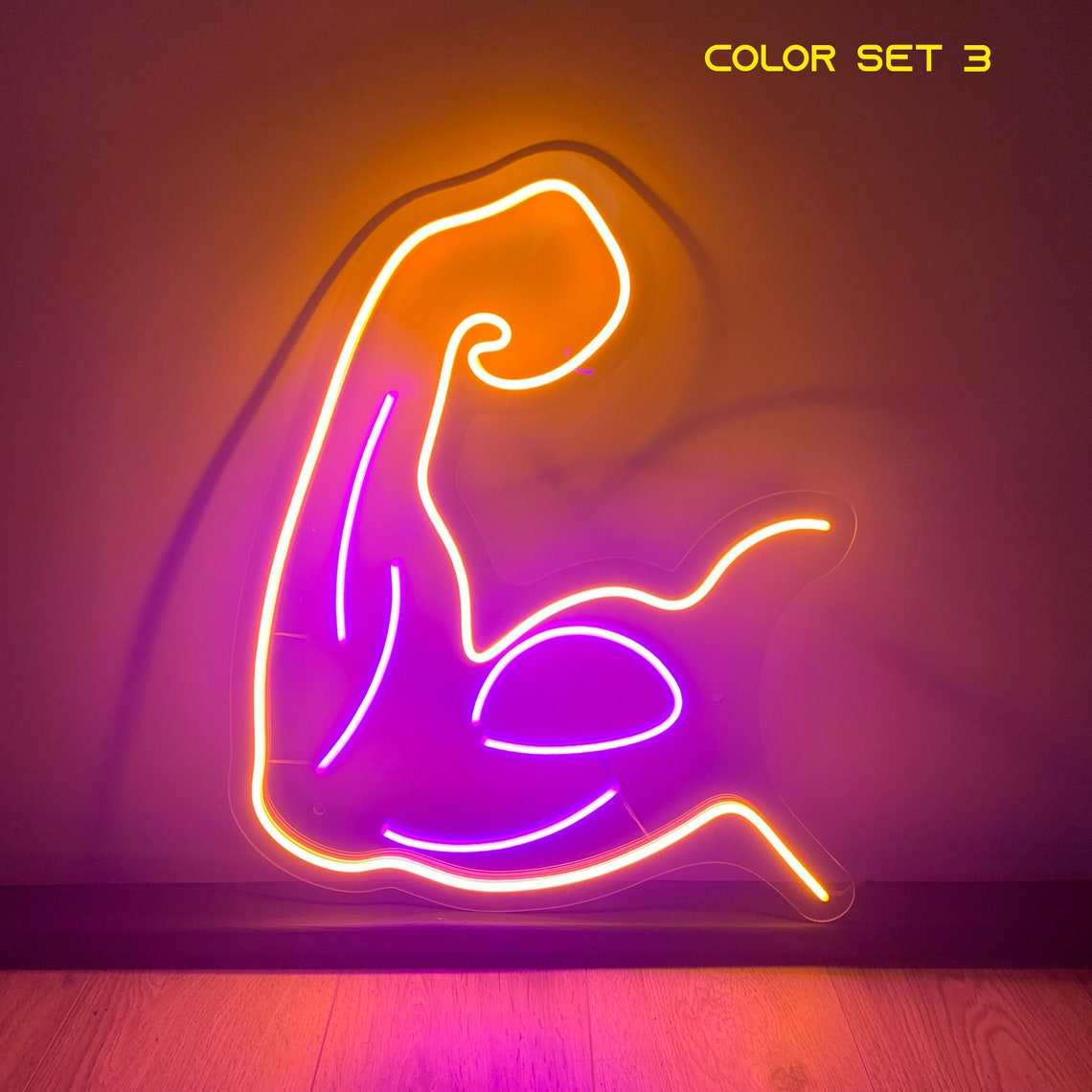 Muscle Neon Sign Muscle Neon Lights Neon Sign for Gym LED - Etsy