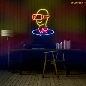 VR Gaming LED Neon Sign: Cyberpunk Gamer Room Decor - Etsy