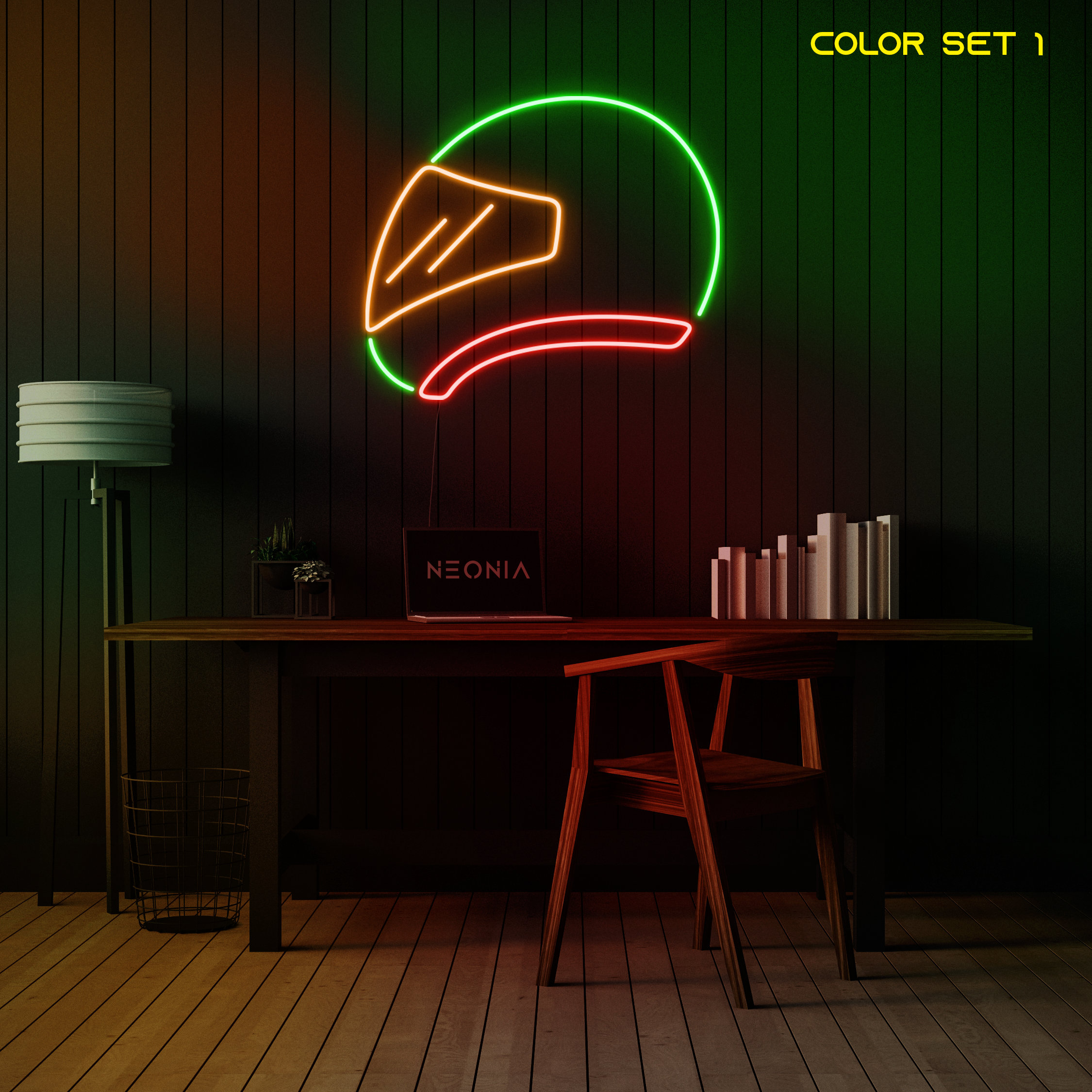 Bike Helmet Neon Sign Bike Helmet Led Sign Neon Sign | Etsy