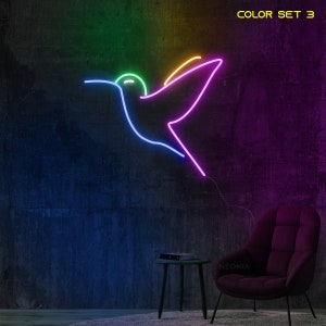 Bird Neon Sign - LED Neon Sign Bird, Wall Decor, Wall Sign, Neon Signs ...
