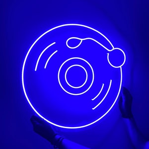 Vinyl Neon Sign Vinyl Record Decor Neon Sign Bedroom Neon - Etsy