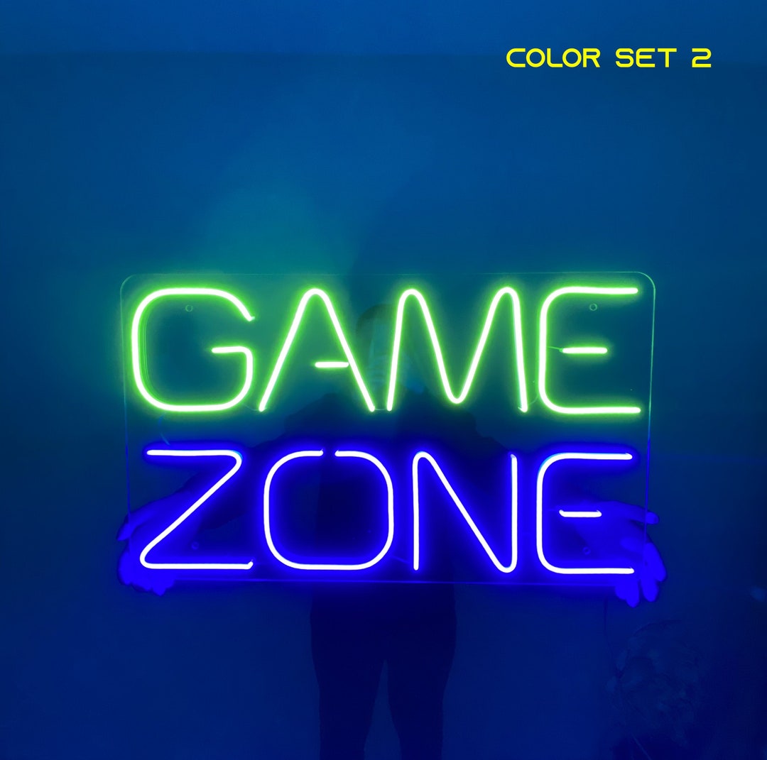 Game Zone LED Neon Sign: Gaming Room Wall Decor - Etsy UK