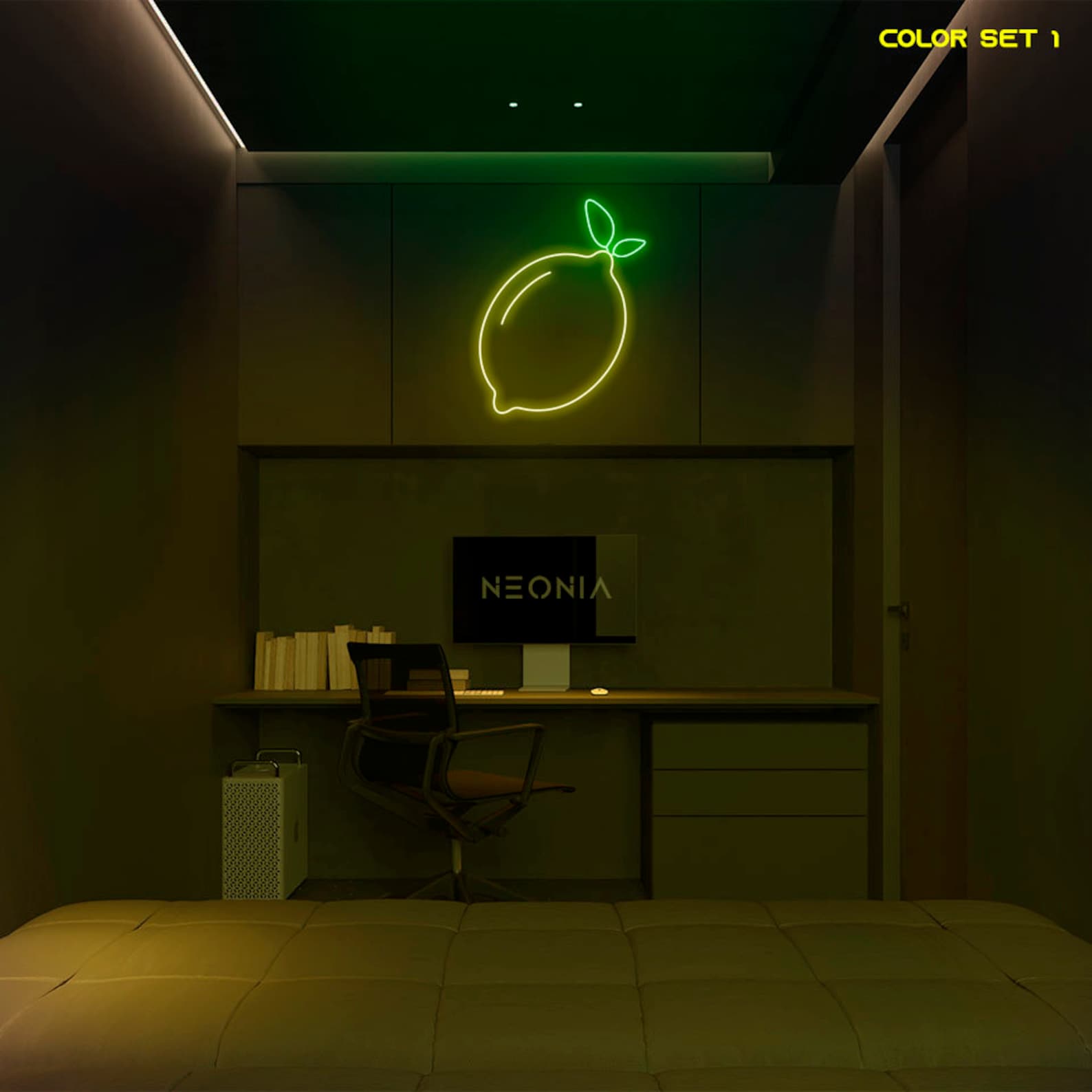 Lemon Neon Sign Fruit Lemon Led Sign Neon Sign Bedroom - Etsy