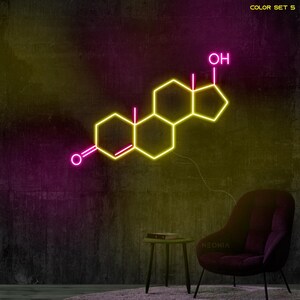 Testosterone Formula LED Neon Sign: Science & Fitness Decor - Etsy